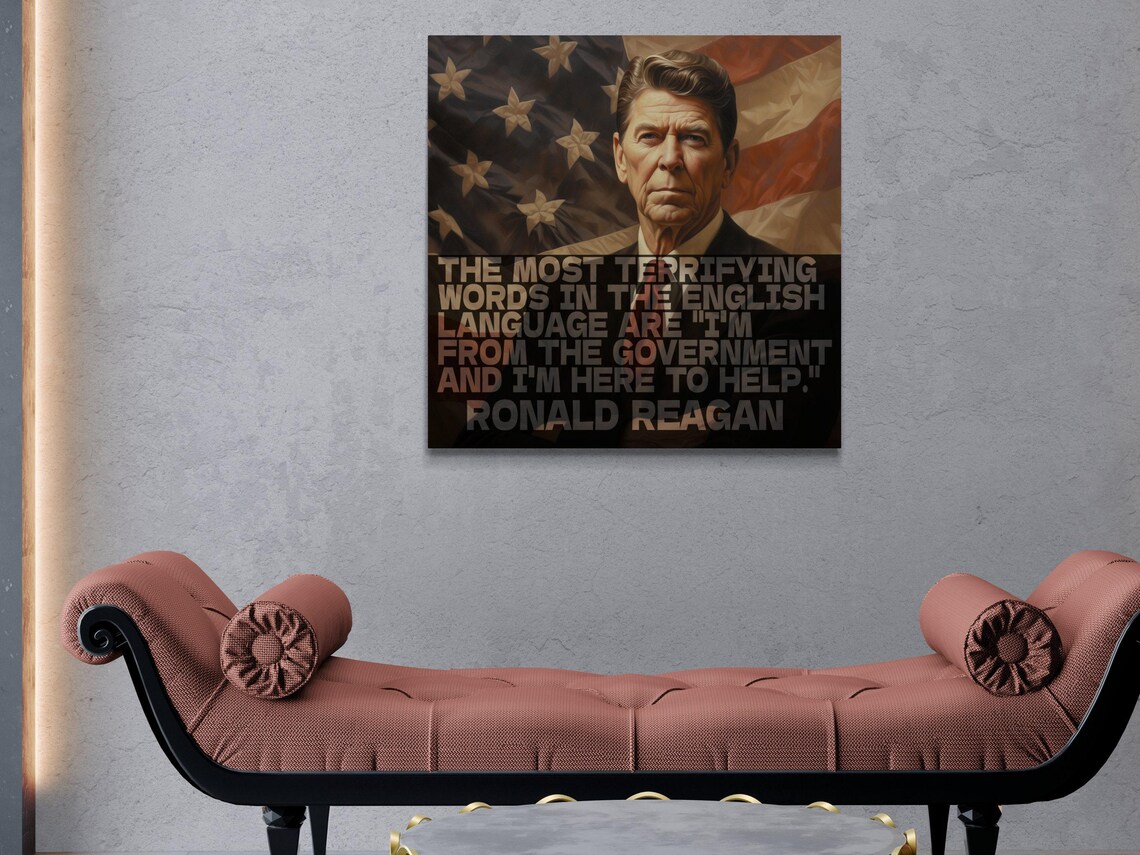 Ronald Reagan Inspirational Wall Art Quote #2 Canvas Art - Iconic Quote ...