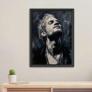 Layne Staley Canvas Print | Framed Canvas | Grunge Music Icon Wall Art ...