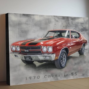 1970 Chevelle Ss Canvas Print - Etsy