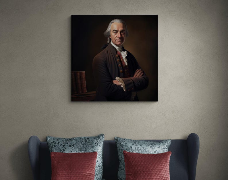 Samuel Adams Oil Painting Canvas Print | Patriot Series | Founding ...