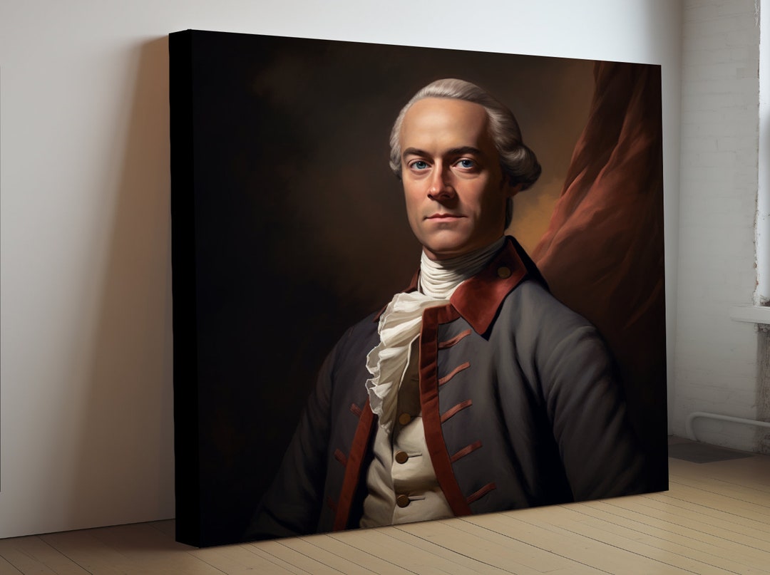 John Hancock Oil Painting Canvas Print | Patriot Series | Founding ...