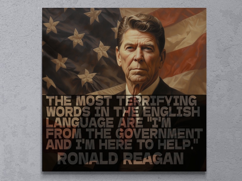 Ronald Reagan Inspirational Wall Art Quote #2 Canvas Art - Iconic Quote ...