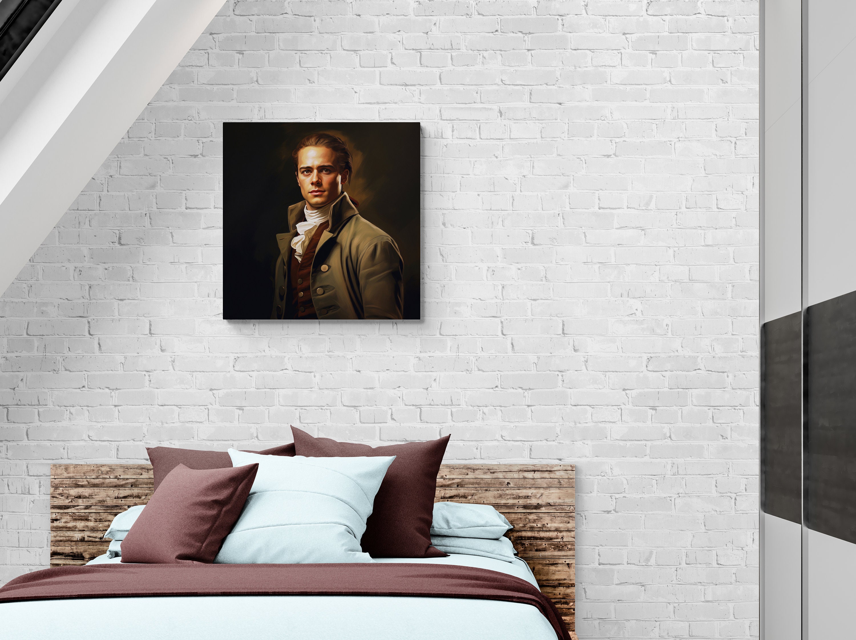 Nathan Hale Oil Painting Canvas Print Patriot Series Founding Fathers ...