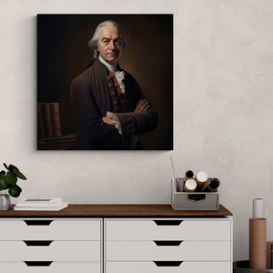 Samuel Adams Oil Painting Canvas Print | Patriot Series | Founding ...