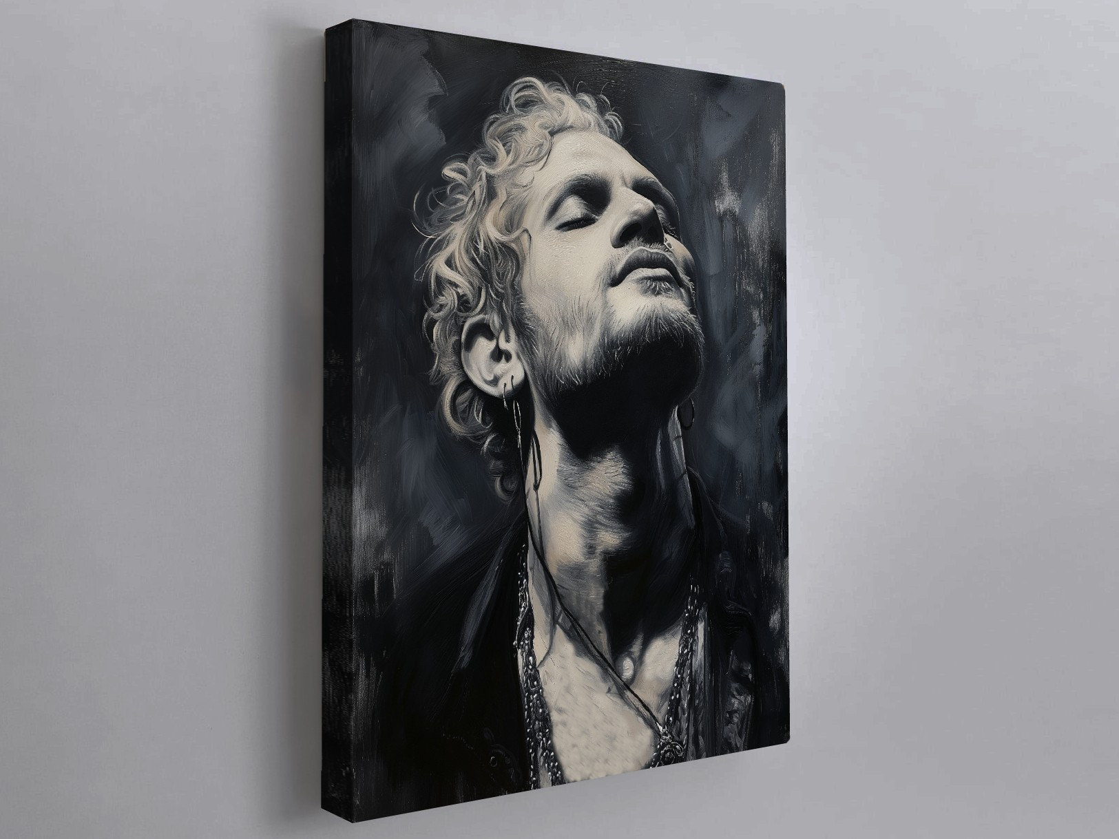 Layne Staley Canvas Print Framed Canvas Grunge Music Icon Wall Art Pop ...