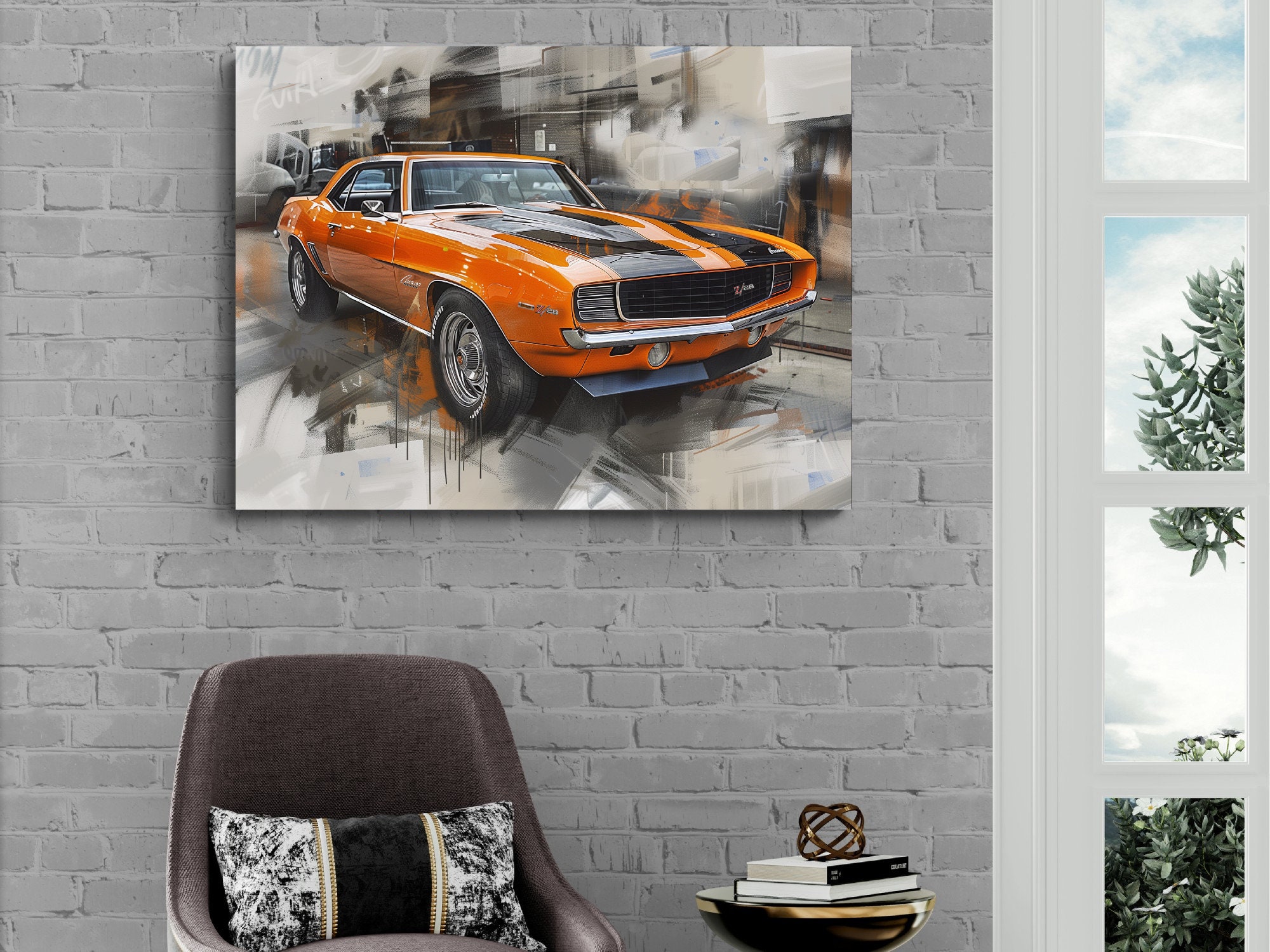 1969 Z28 Collage Legends Never Die 1969 Chevy Camaro Z28 Framed Photo ...