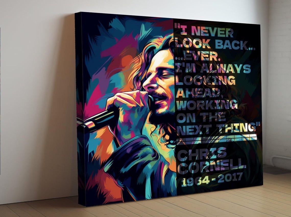 Chris Cornell Canvas Print | Framed Canvas | Motivational Quotes ...