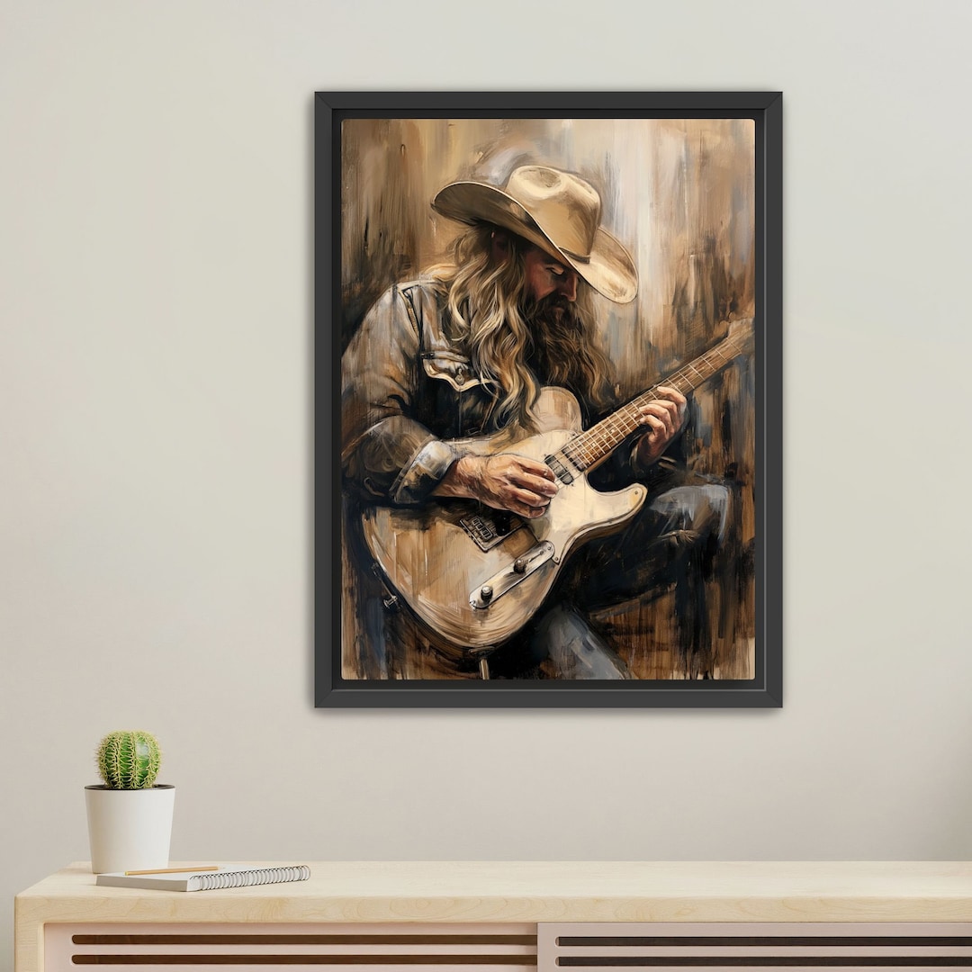 Chris Country Guitar Serenade Canvas Print - Rustic Country Music ...