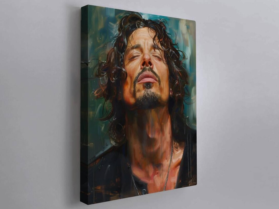 Chris Cornell Canvas Painting Scar Upon the Sky - Iconic Musician ...