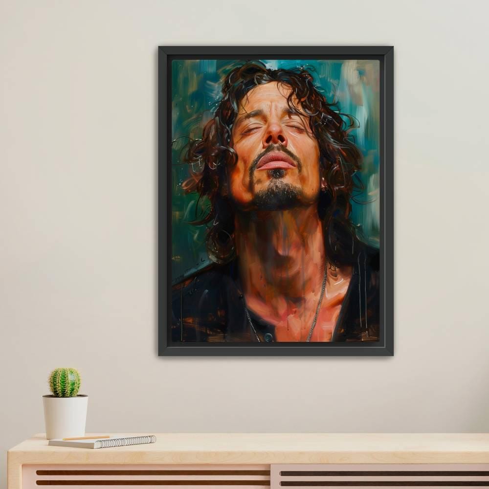 Chris Cornell Canvas Painting Scar Upon the Sky - Iconic Musician ...