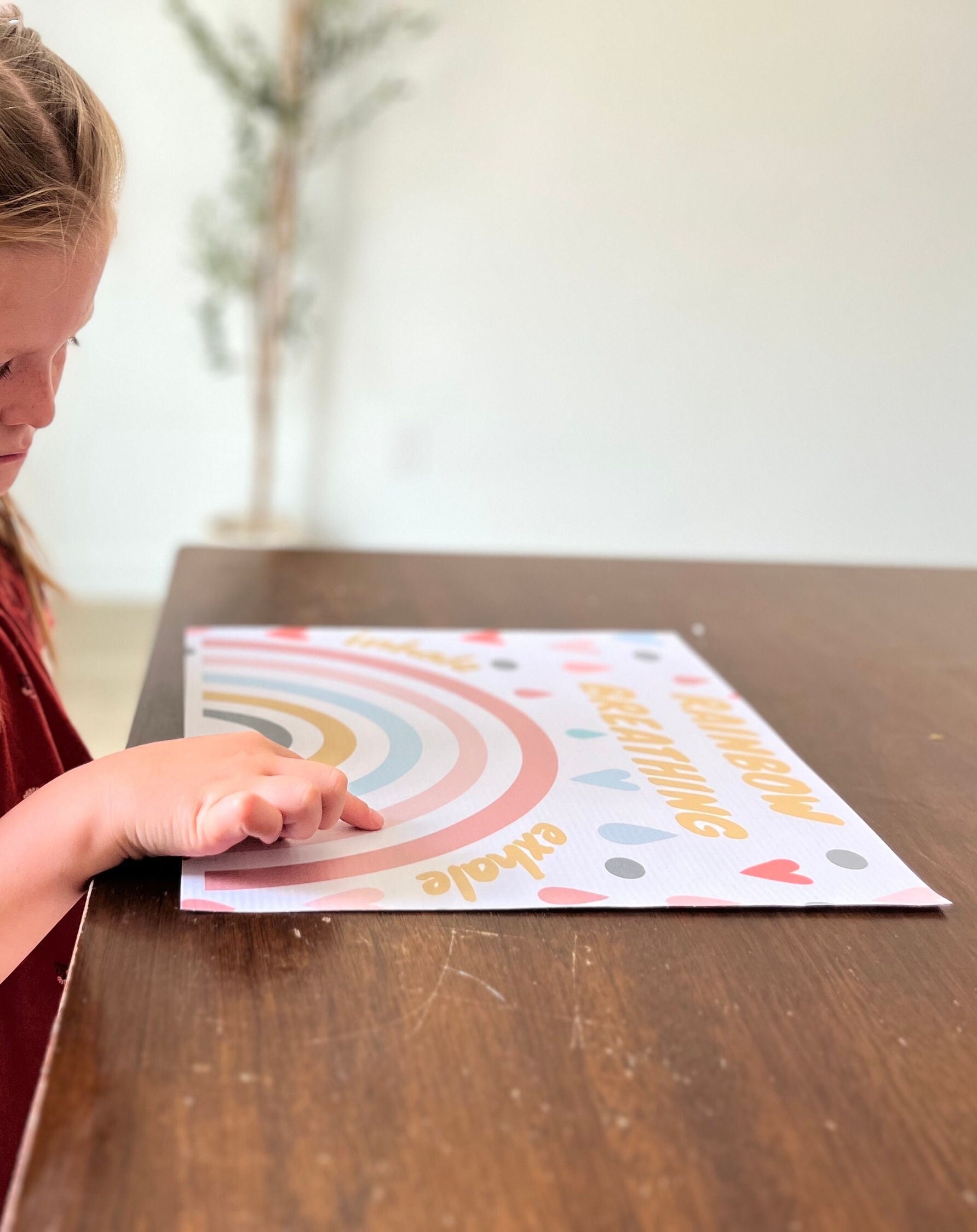 Emotional Regulation Tool for Kids, Breathing Technique Poster for ...