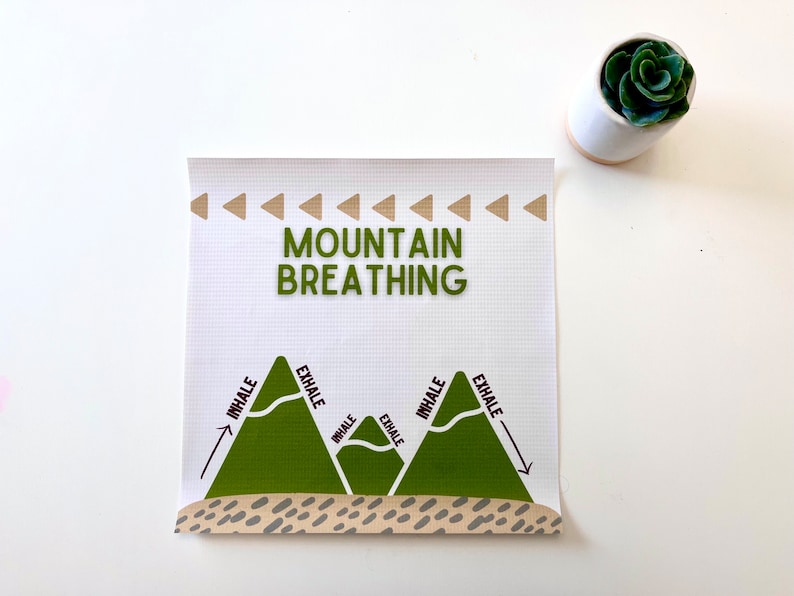 Calm Down Corner Poster, Emotional Regulation Poster, Mindful Breathing ...