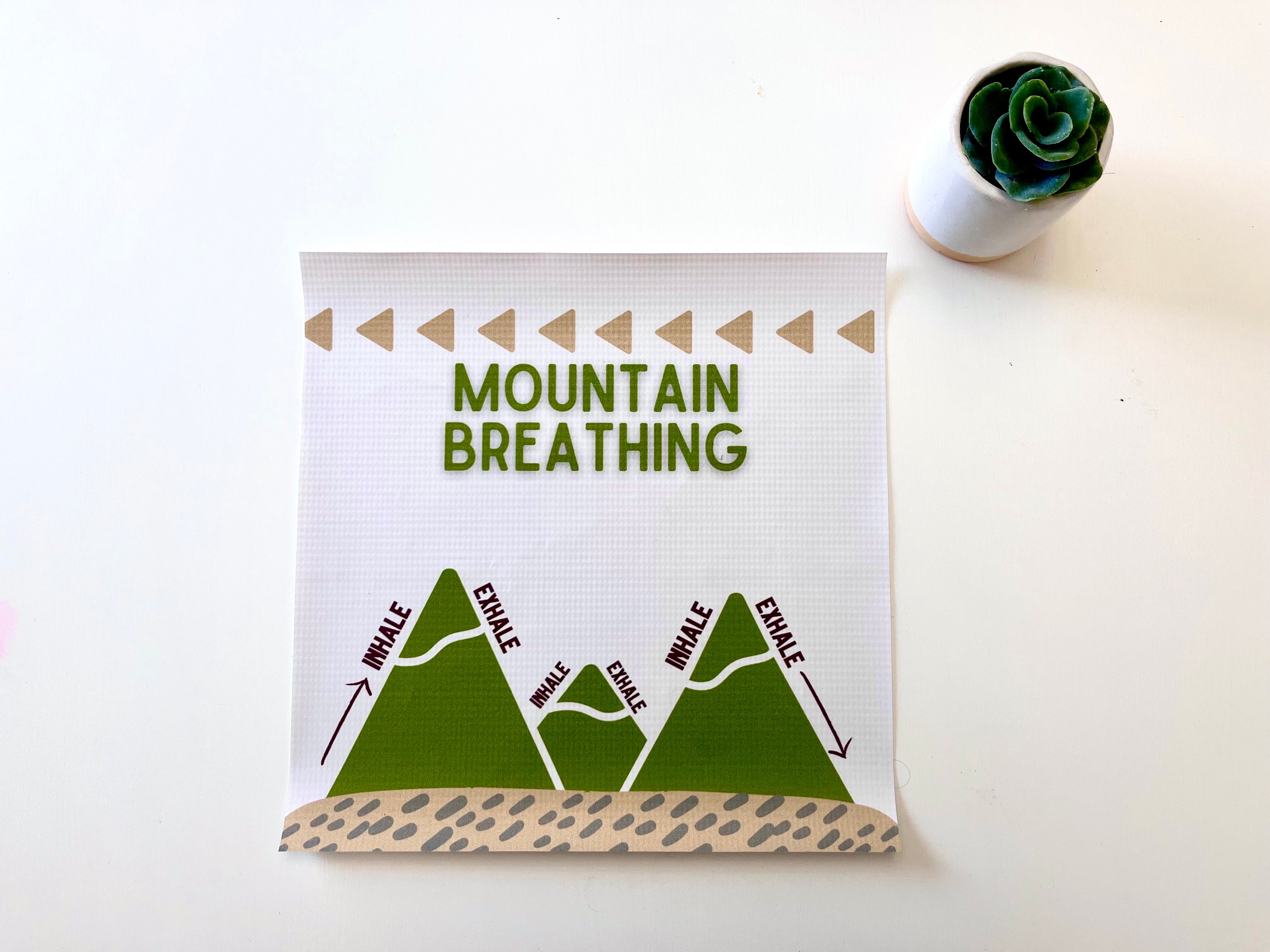 Child Breathing Technique Poster, Kids Emotional Regulation Tool, Calm ...