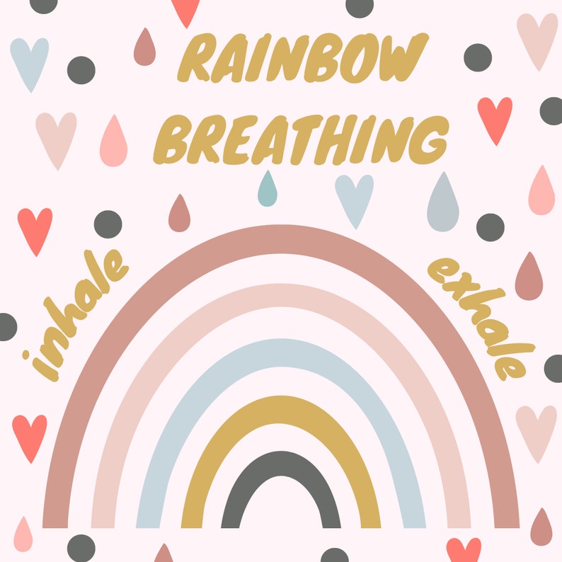 Emotional Regulation Tool for Kids, Breathing Technique Poster for ...