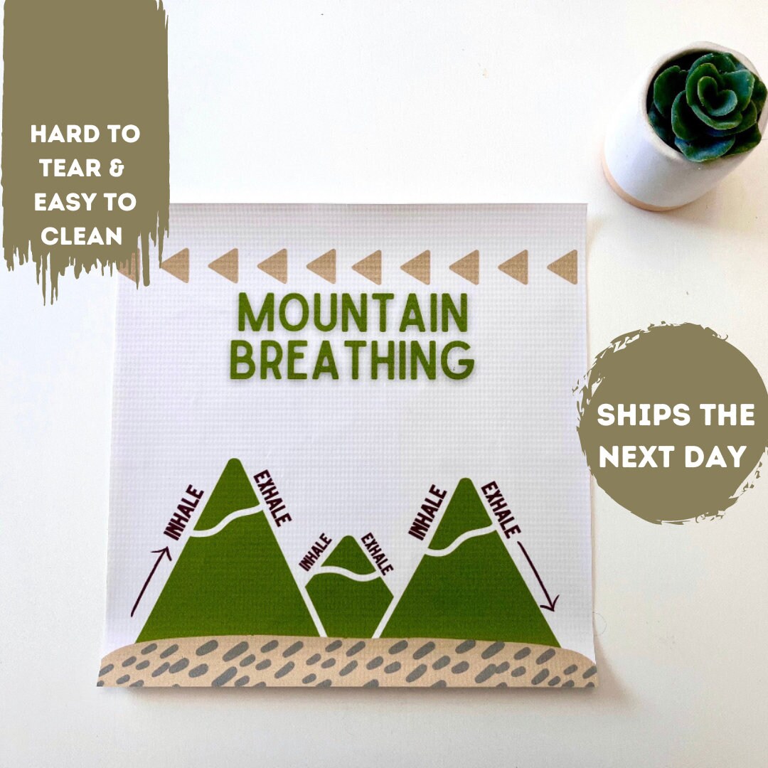 Emotional Regulation Poster for Kids, Mindful Breathing Print, Calm ...