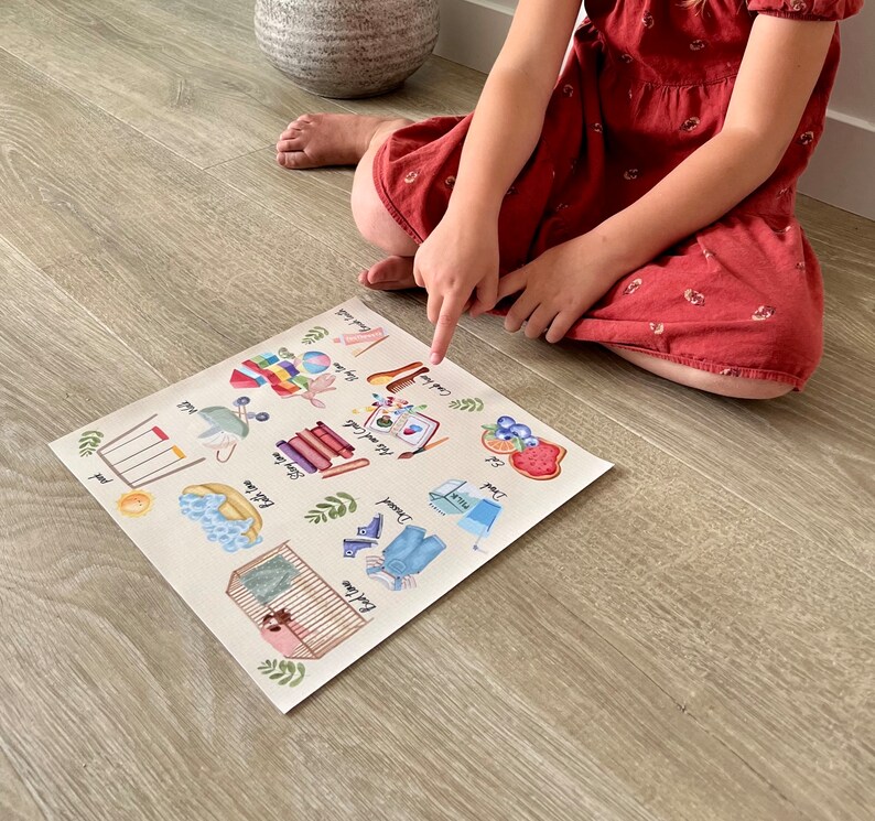 Speech Therapy Tool, Communication Board, Routine Poster, Toddler ...