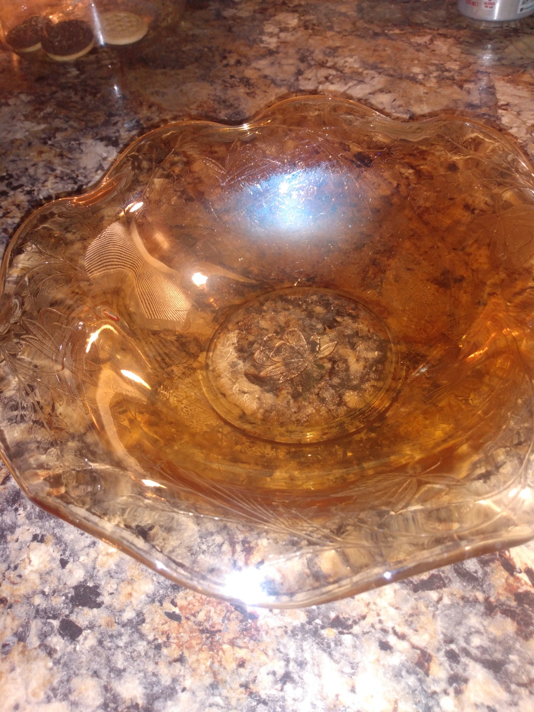 Vintage 1950s Ruffled Florigold Bowl - Etsy
