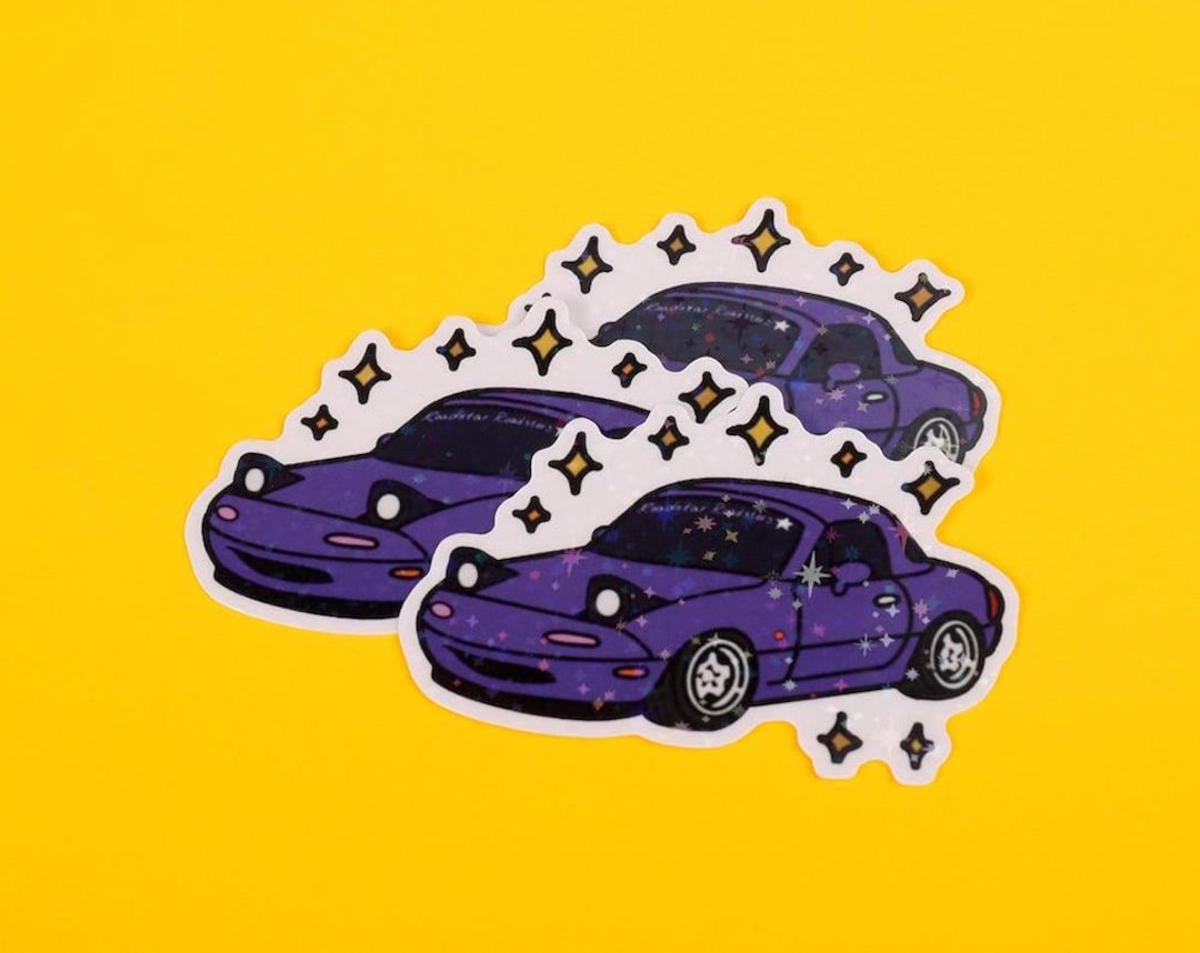 Clear Sparkly Miata Sticker - Roadstar Roadsters - Etsy