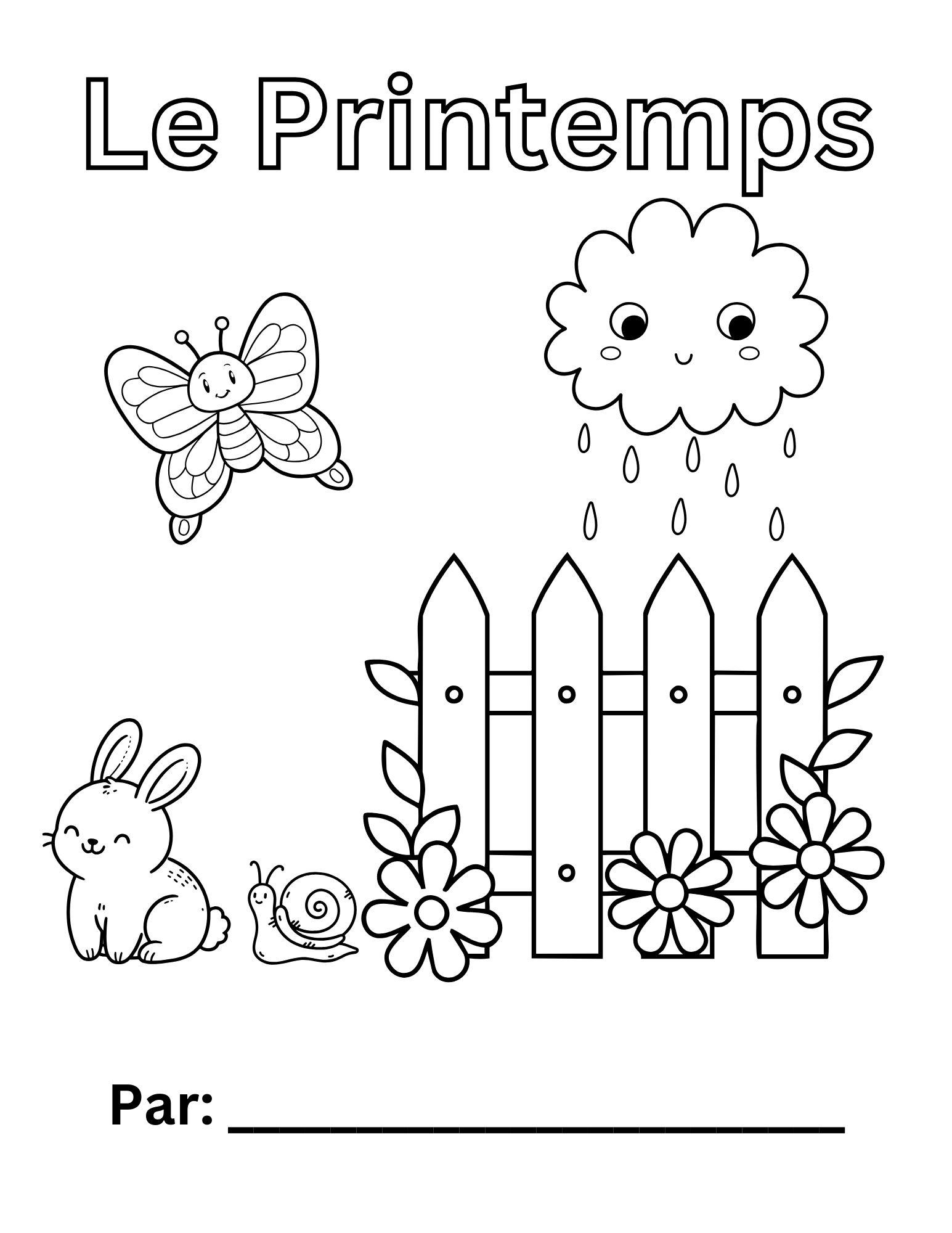 Le Printemps: No-prep French Spring Activities – Printable Worksheets ...