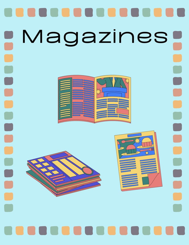 Library Genre Poster Set | 6 Printable Signs for School Library ...