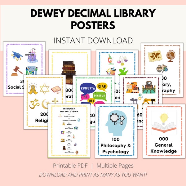 Dewey Decimal System - Etsy