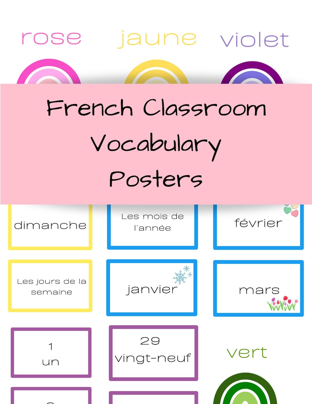 French Classroom Decor Posters - Etsy