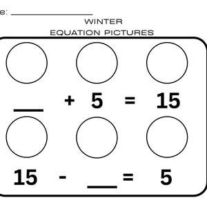 Winter Holiday Math Art Bundle – Symmetry, Multiplication, and Equation ...