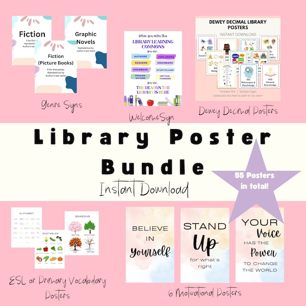 Library Decor - Etsy