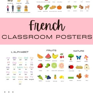 Affiches Pour La Classe French Classroom Poster BUNDLE French Classroom ...