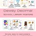 Library Decor: Dewey Decimal Posters - Printable School Library Signs ...