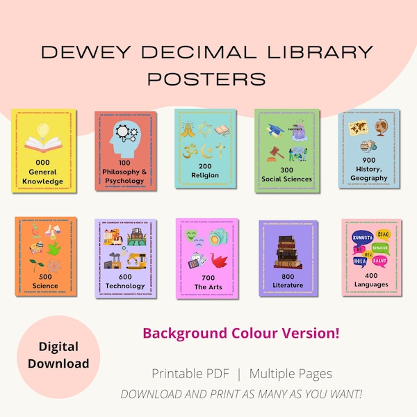 Dewey Decimal System - Etsy