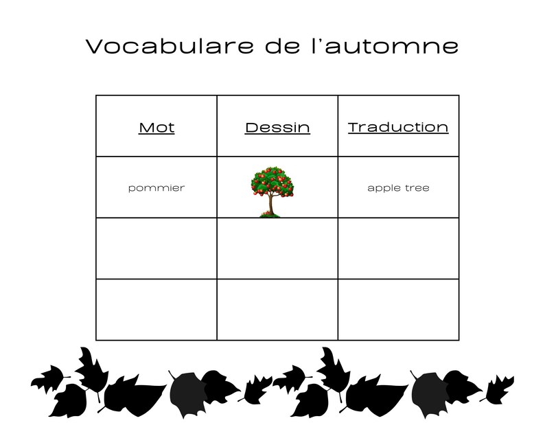 L'automne Autumn Fall French Printable Booklet Activities Worksheets - Etsy