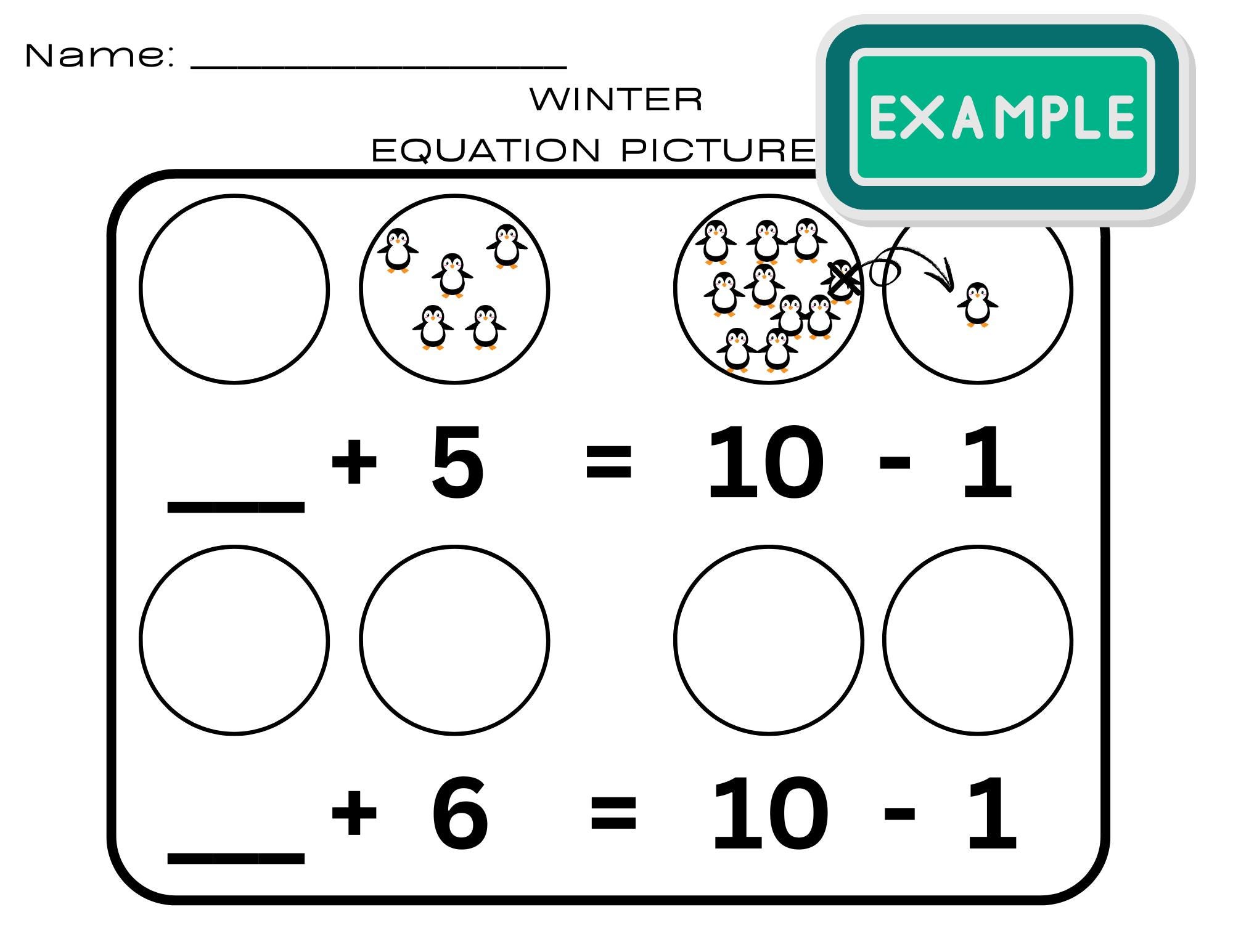Winter Holiday Math Art Bundle – Symmetry, Multiplication, and Equation ...