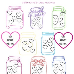 Kindness Jars Valentines Day Activity Bulletin Board Idea - Etsy
