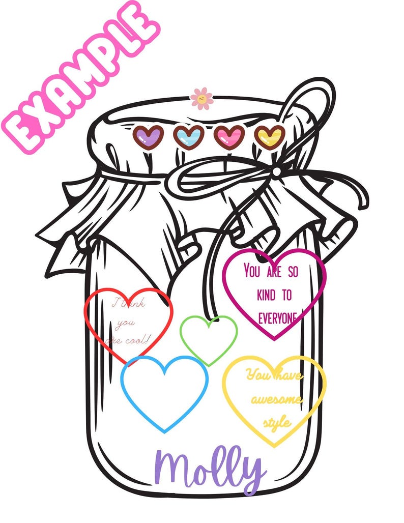 Kindness Jars Valentines Day Activity Bulletin Board Idea - Etsy