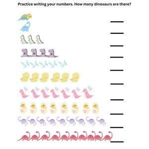 Preschool and Kindergarten Dinosaur Fun Activity Book Digital Download ...