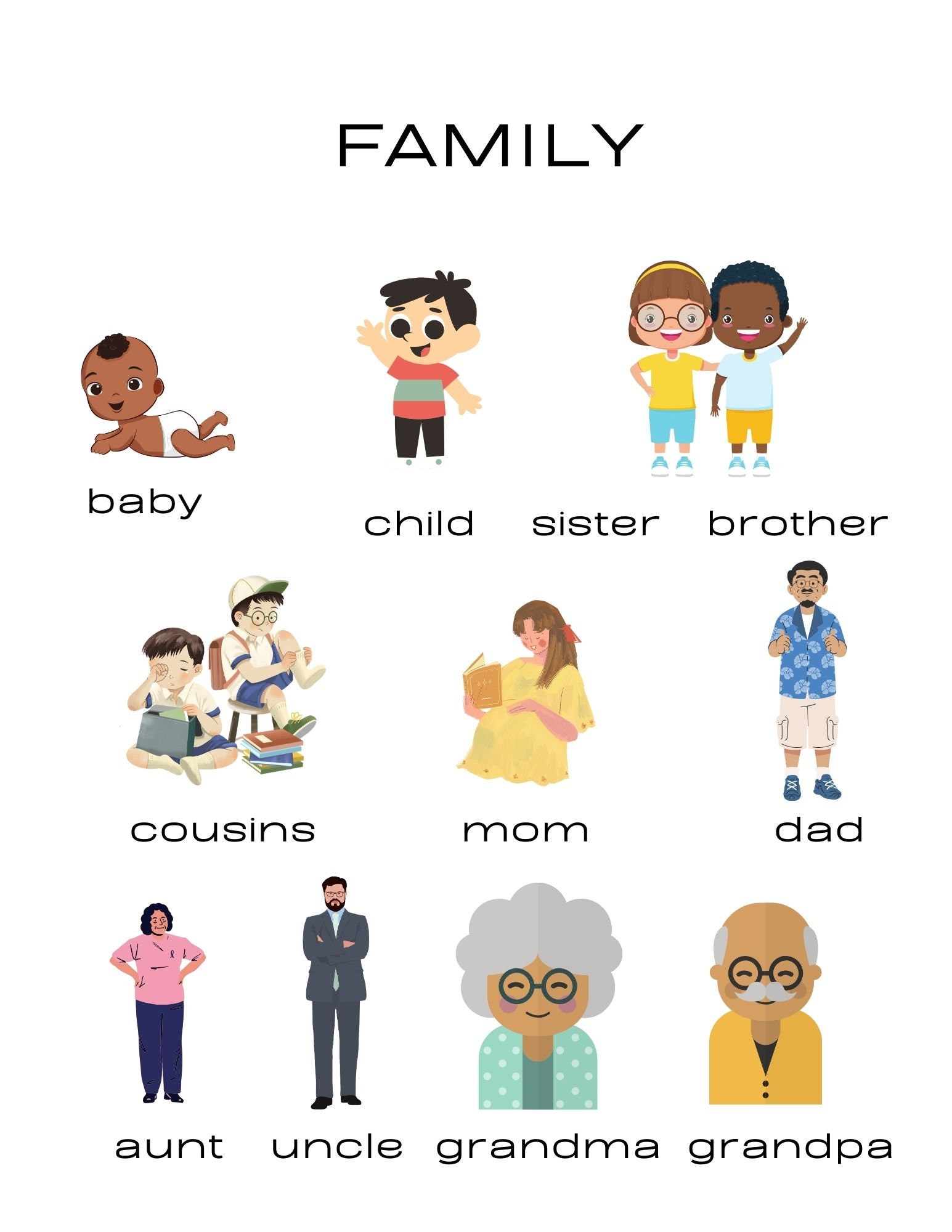 Picture Dictionary for Kids – Printable ESL Resource, Digital Download ...