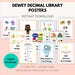 Dewey Decimal Library Signs Digital Printable School Library Decor ...