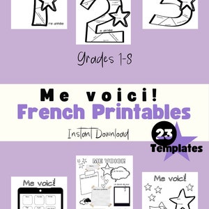 French Me Voici – All About Me Poster, Printable French Classroom ...