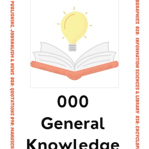 4 X 5 Inch Dewey Decimal Library Signs - Digital Printable - Etsy