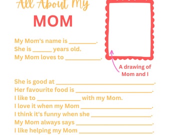 All About My Grandma Digital Printable - Etsy