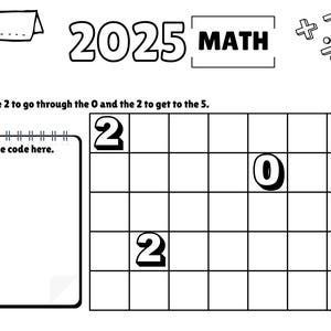 2025 New Year Math Activity - Etsy
