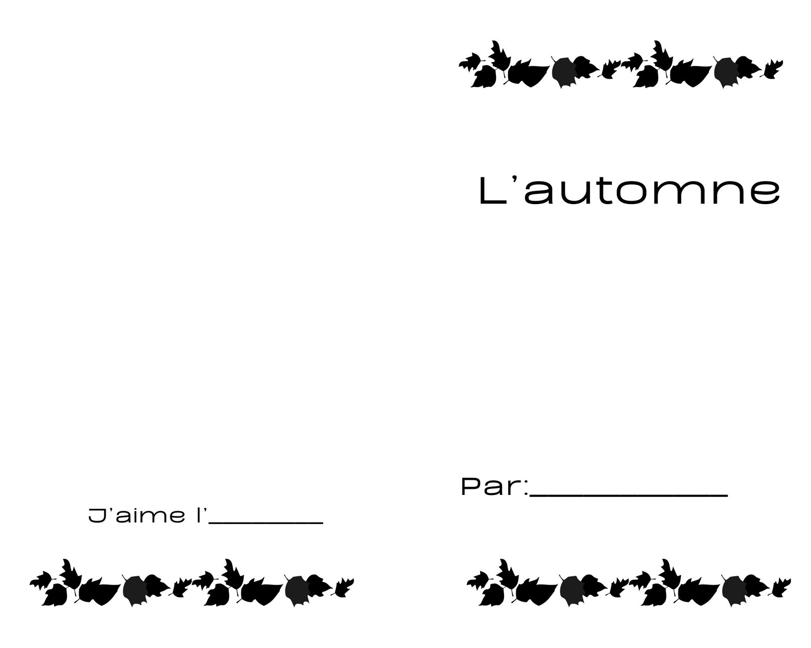L'automne Autumn Fall French Printable Booklet Activities Worksheets - Etsy