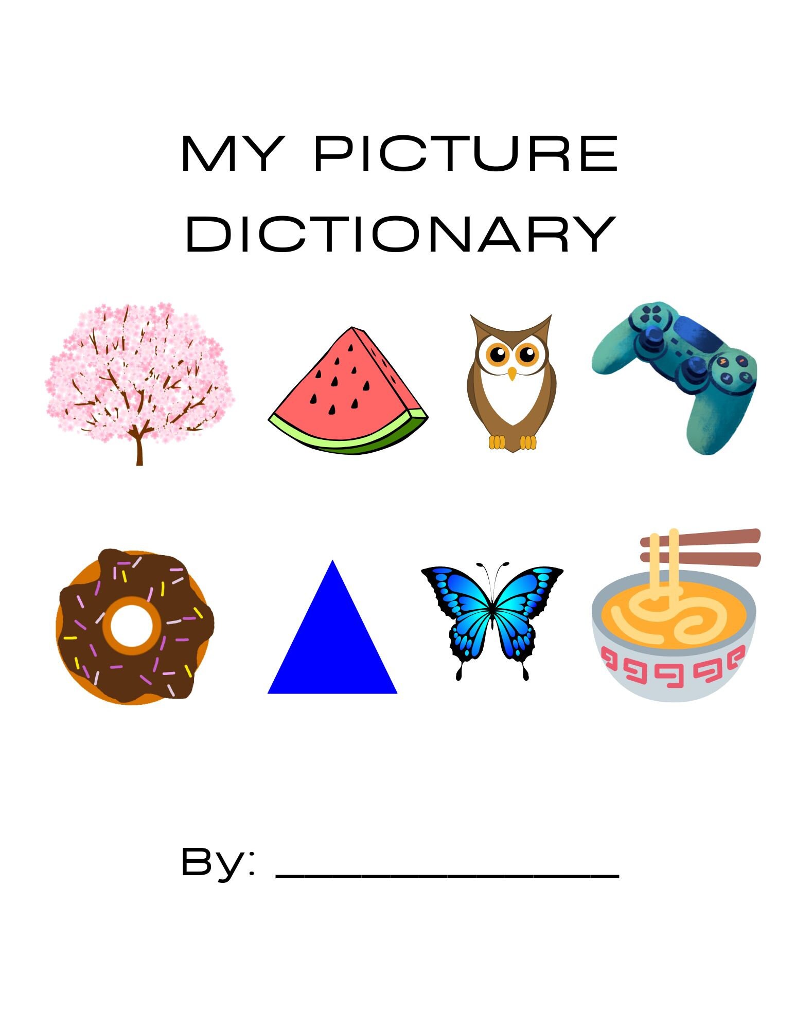 My Picture Dictionary digital Download - Etsy