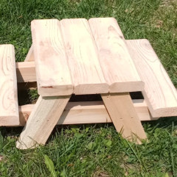 Rabbit Picnic Table - Etsy