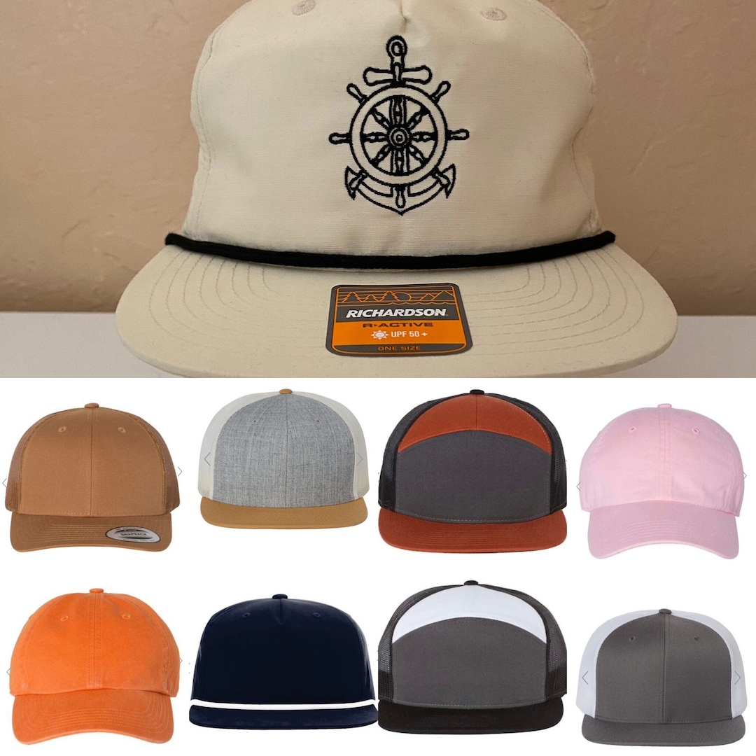 Ship Anchor & Wheel Hat Multiple Styles - Etsy