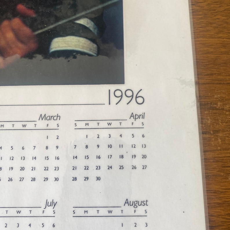 Depeche Mode Two DIY Laminated Calendars 1995/1996 Martin Gore Dave ...