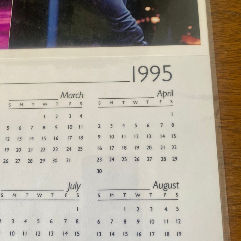 Depeche Mode Two DIY Laminated Calendars 1995/1996 Martin Gore Dave ...