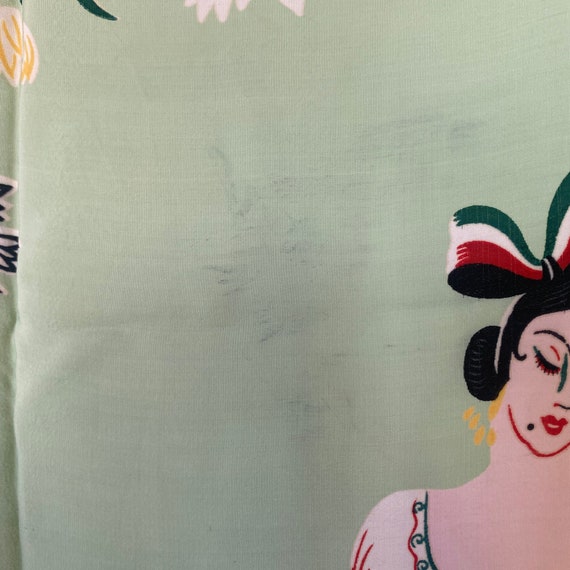 Vintage Travel Scarf Mexico El Jarabe Tapatio Hat Dan… - Gem