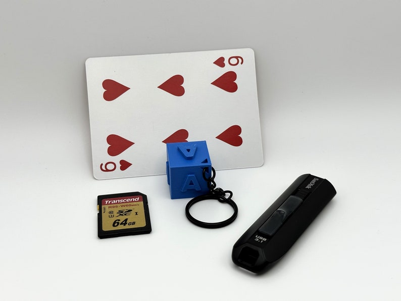 Personalized 3D Cube Keychain · Custom Initial · Single Letter · 3D ...